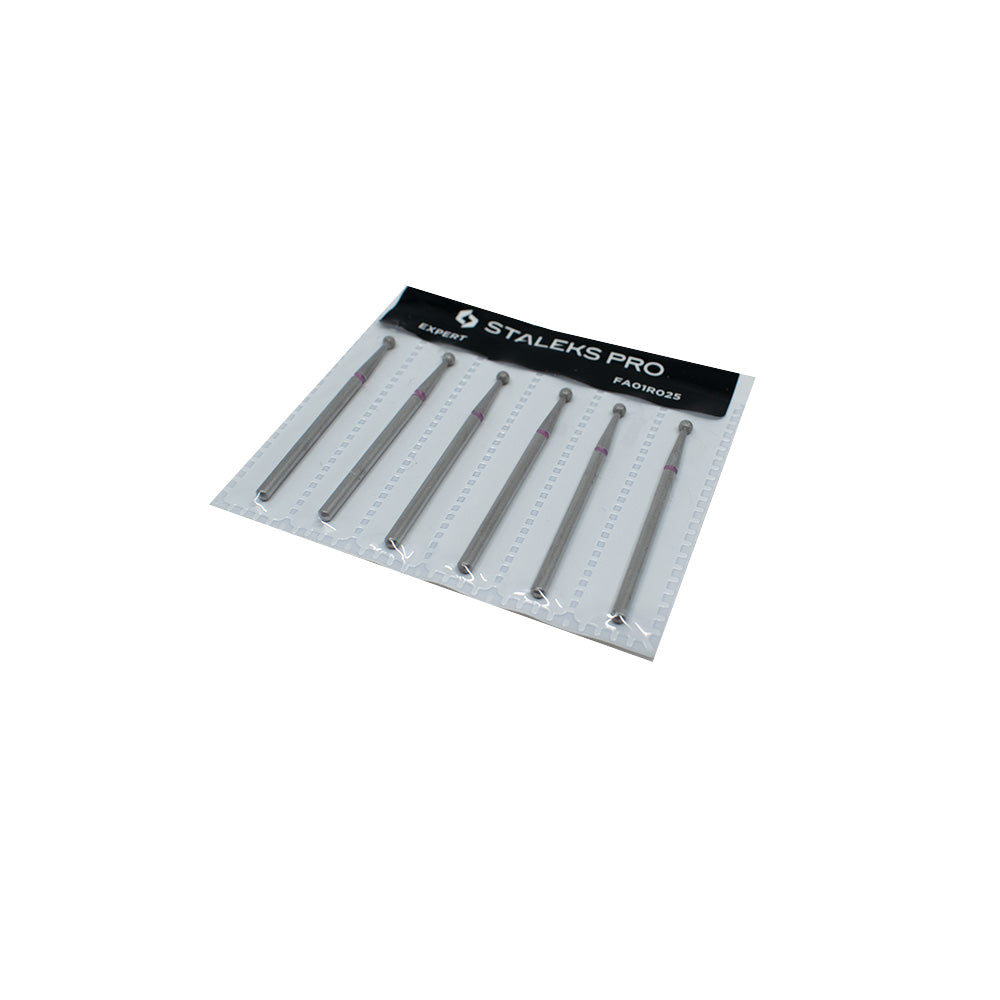 Diamond Nail Drill Bit, "Ball", Red, Head Diameter 2.5 Mm – kadoonpro